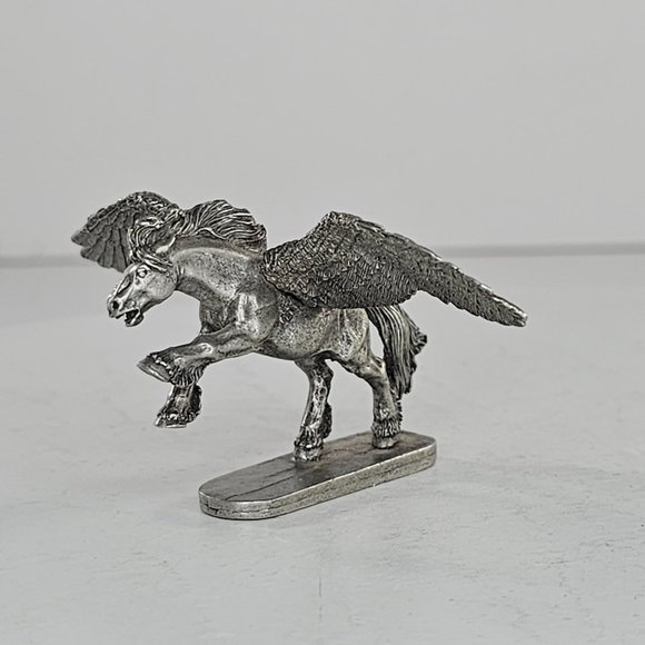 Ral Partha | Accents | Ral Partha Pewter Pegasus Winged Horse Rearing ...